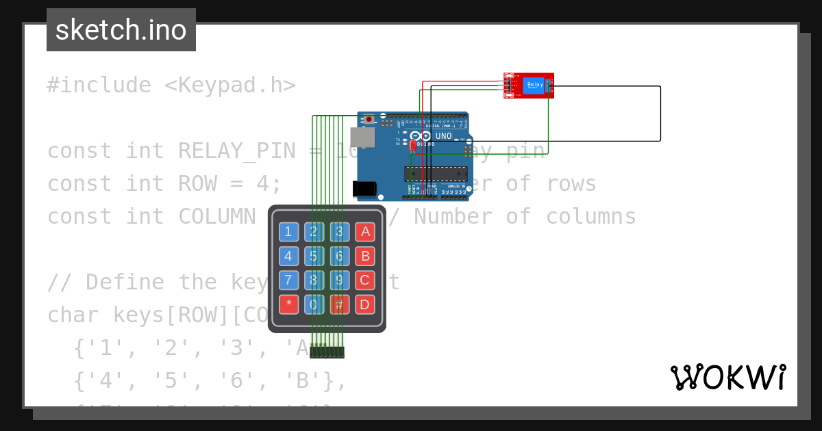 Keypad Wokwi Esp32 Stm32 Arduino Simulator 3593
