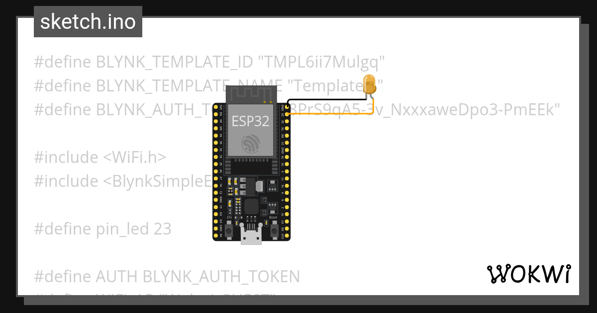 led1 - Wokwi ESP32, STM32, Arduino Simulator