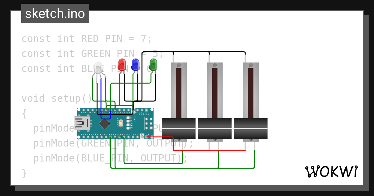 24随机三色灯循环 Wokwi Esp32 Stm32 Arduino Simulator 8193