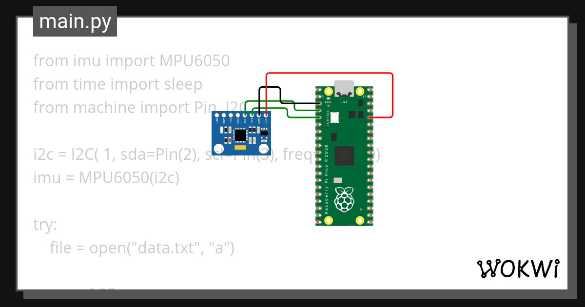 Pico Activity 6 Accelerometer Wokwi Esp32 Stm32 Arduino Simulator