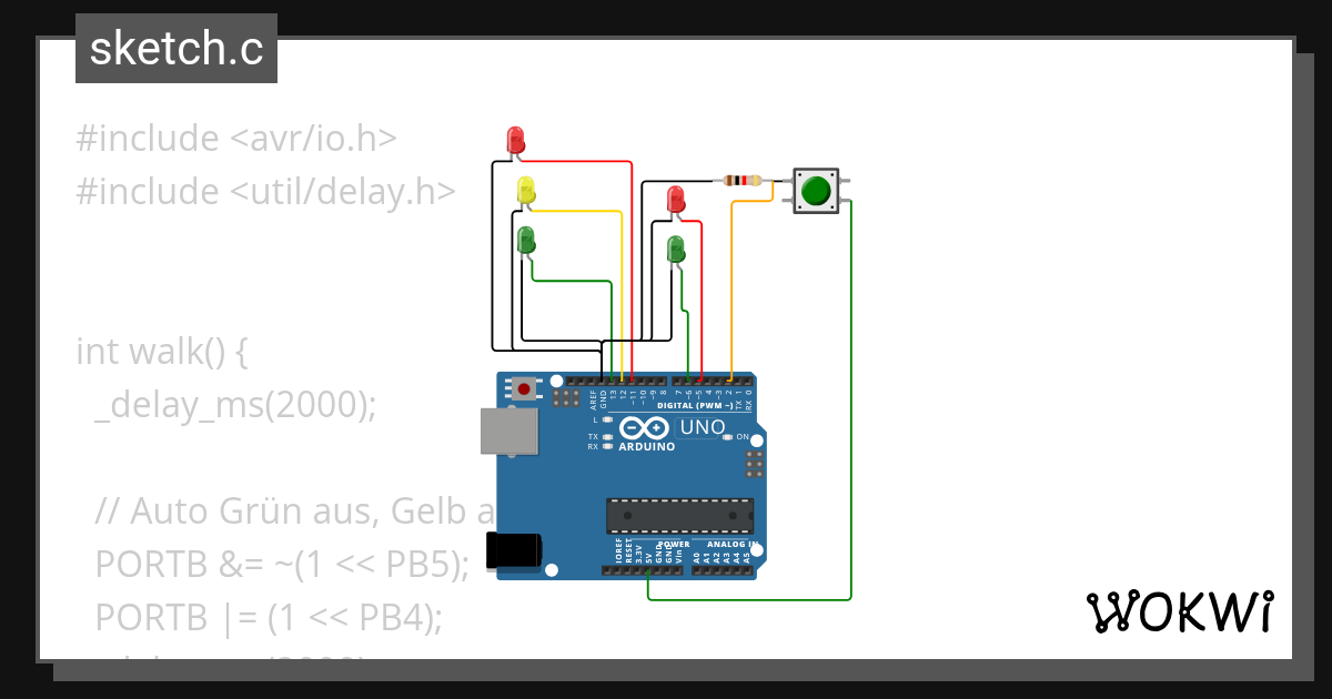 Praktikum2 - Wokwi ESP32, STM32, Arduino Simulator