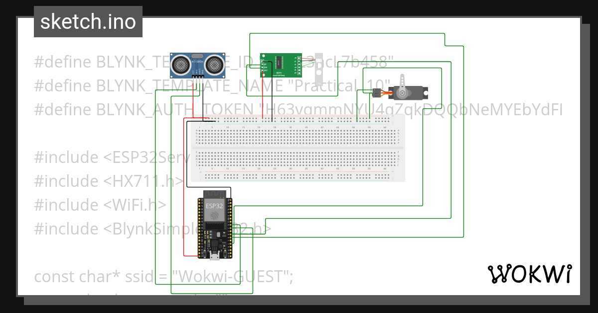 Practical : 10 - Wokwi ESP32, STM32, Arduino Simulator
