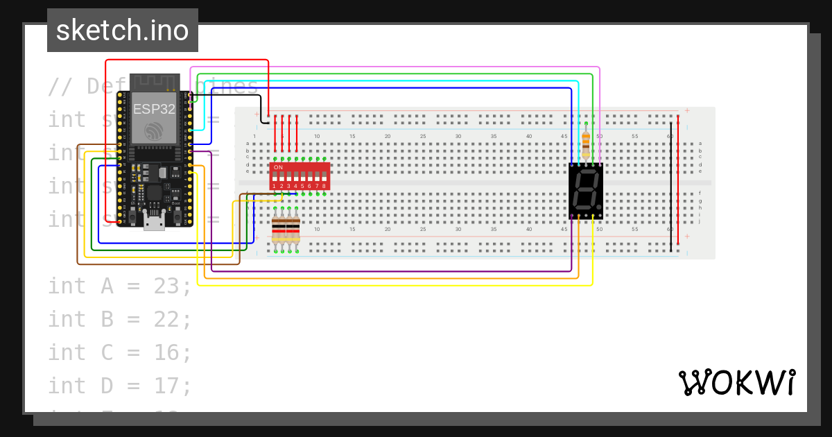 Practica 3 Decodificadores Wokwi Wokwi Esp32 Stm32 Arduino Simulator 6384