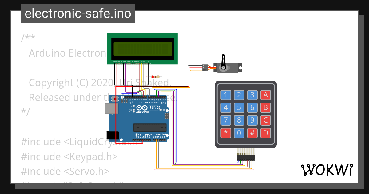 electronic-safe.ino Copy - Wokwi ESP32, STM32, Arduino Simulator