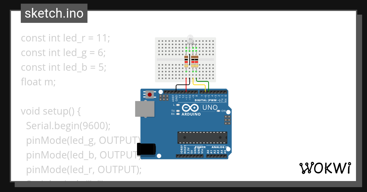PWM.RGB. - Wokwi ESP32, STM32, Arduino Simulator