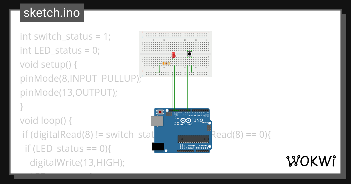 on off - Wokwi ESP32, STM32, Arduino Simulator