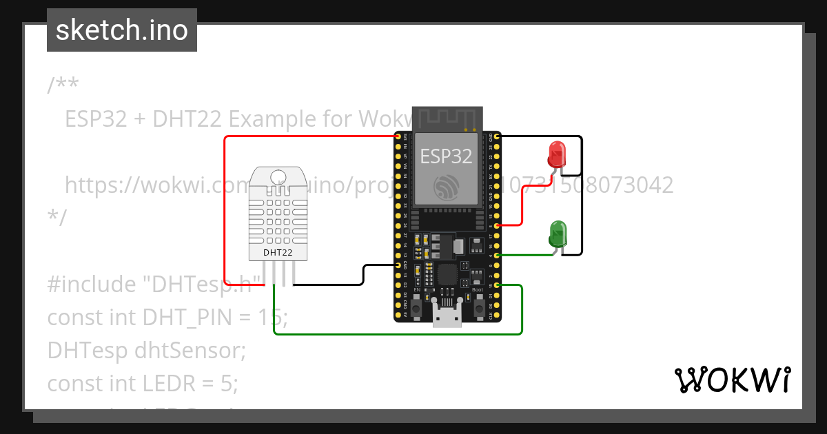 dht22 - Wokwi ESP32, STM32, Arduino Simulator