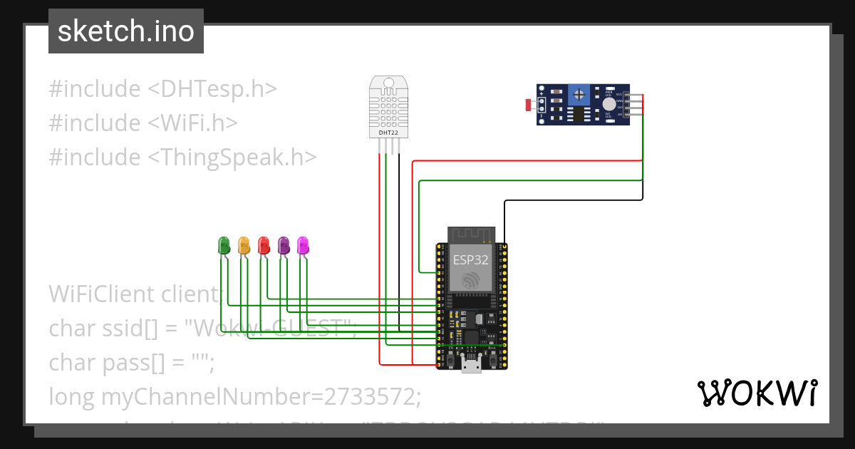 Soil Monitoring system.. - Wokwi ESP32, STM32, Arduino Simulator