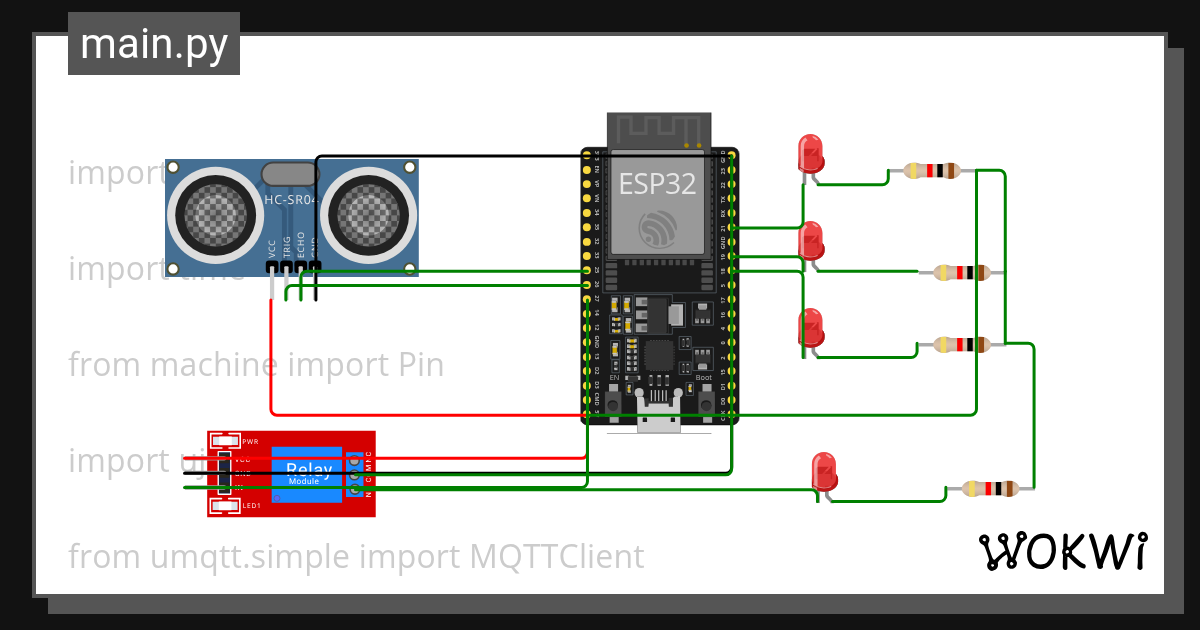 Water controller 1 - Wokwi ESP32, STM32, Arduino Simulator
