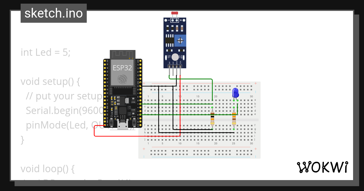 ldr_Bob - Wokwi ESP32, STM32, Arduino Simulator