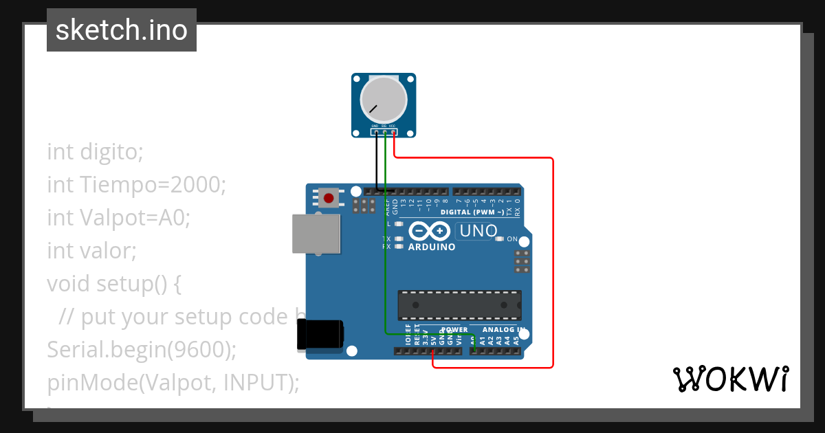 Muestra Los Numeros Separados - Wokwi ESP32, STM32, Arduino Simulator