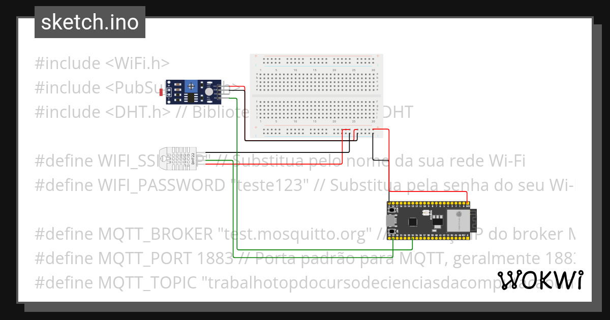 Sensor de Luminosidade - Wokwi ESP32, STM32, Arduino Simulator