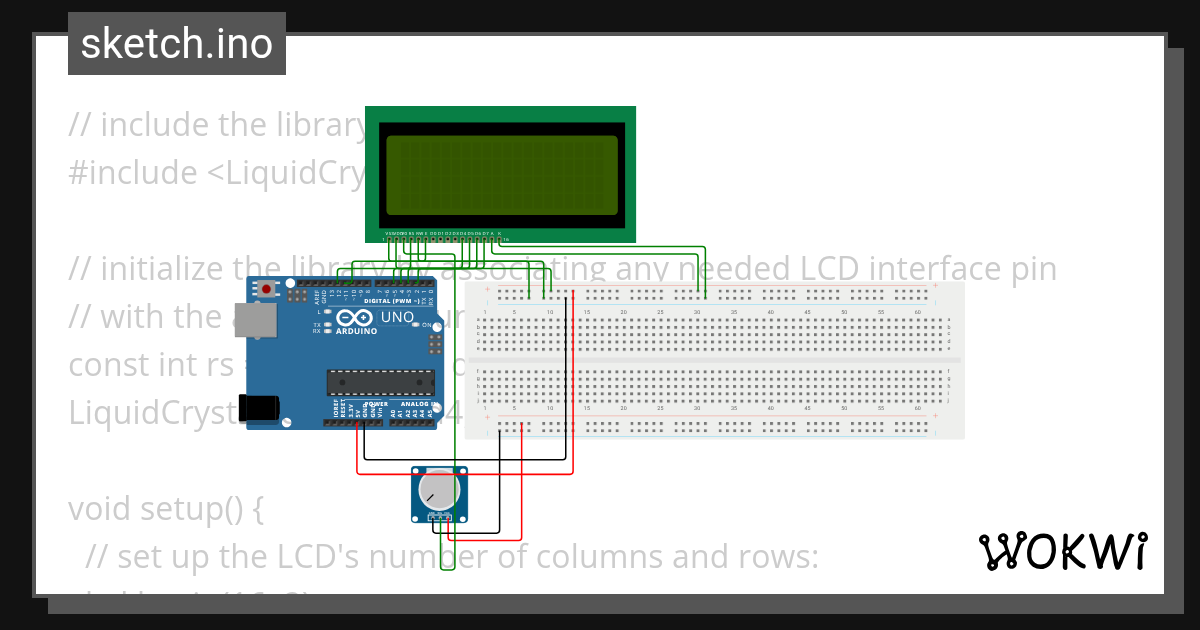 lcd hello world - Wokwi ESP32, STM32, Arduino Simulator