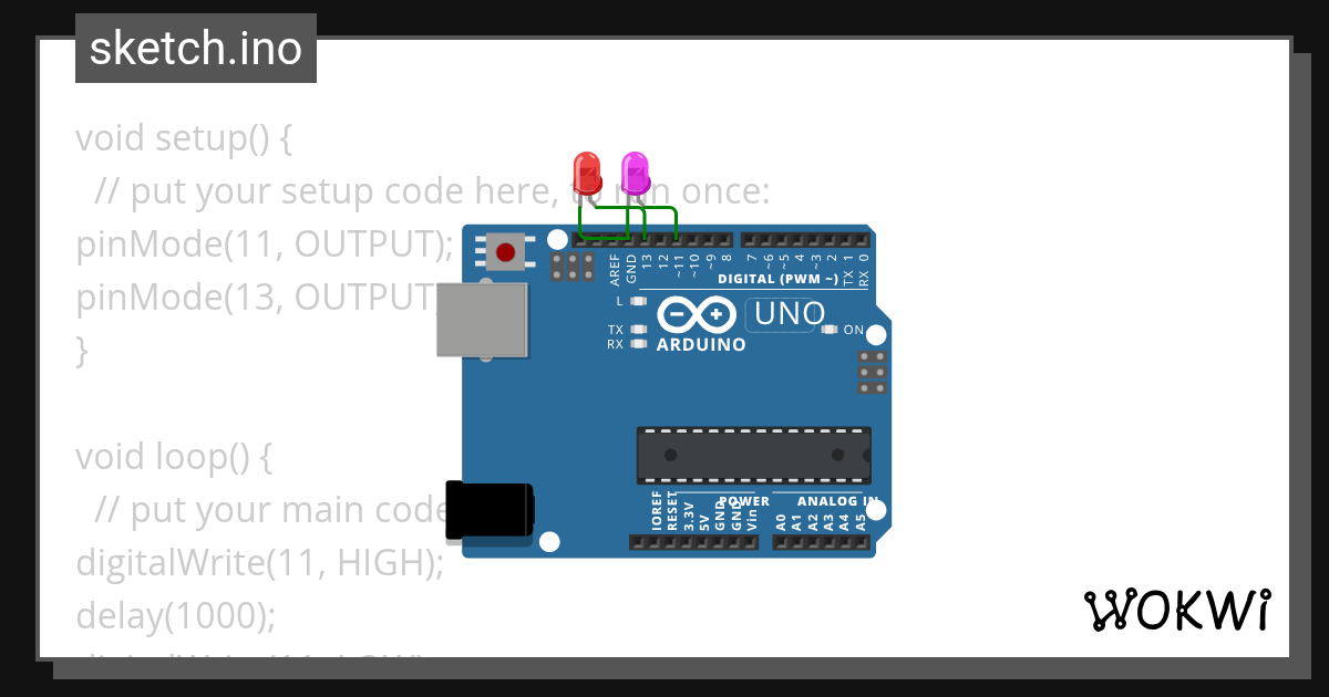 first project - Wokwi ESP32, STM32, Arduino Simulator