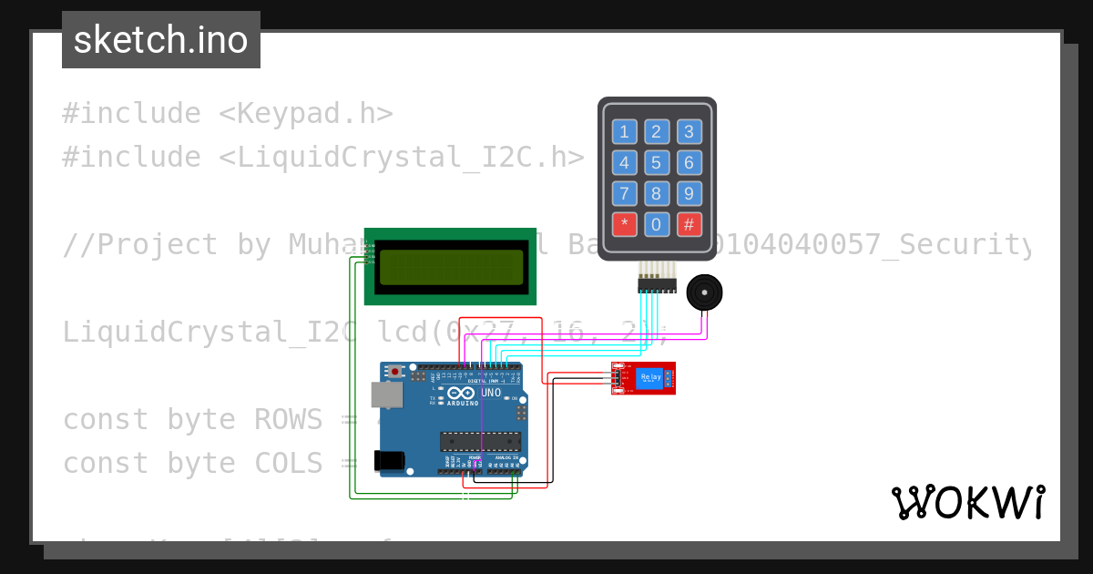 Muhammad Fahrul Bahri230104040057securitydoor Wokwi Esp32 Stm32 Arduino Simulator