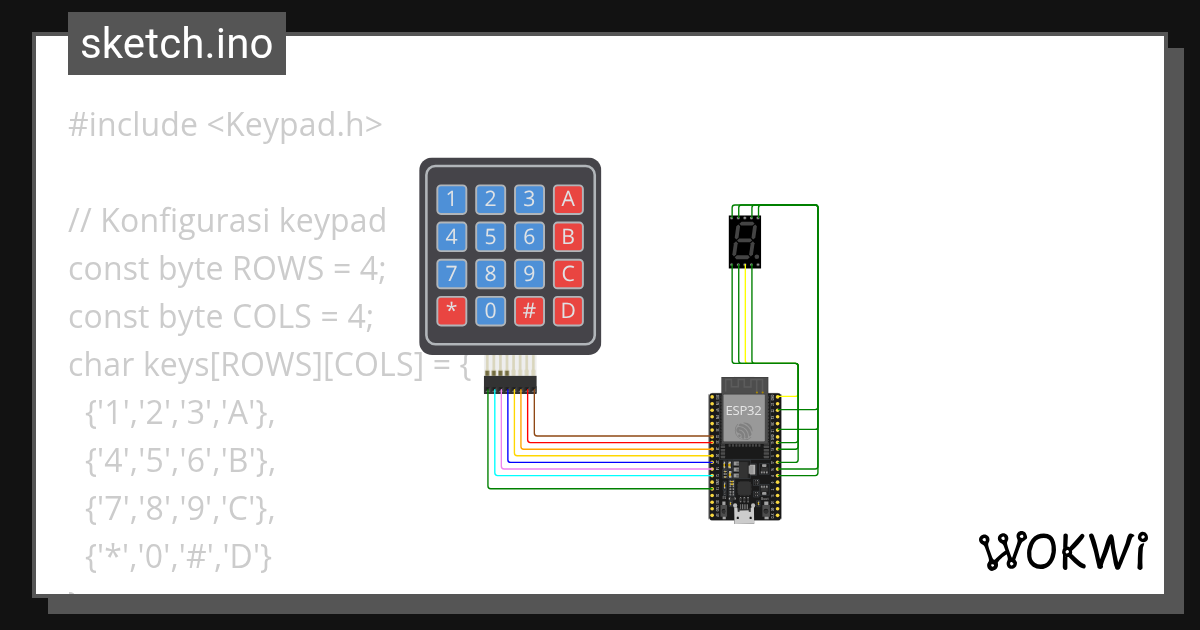 Seven Segment Wokwi Esp32 Stm32 Arduino Simulator 6658