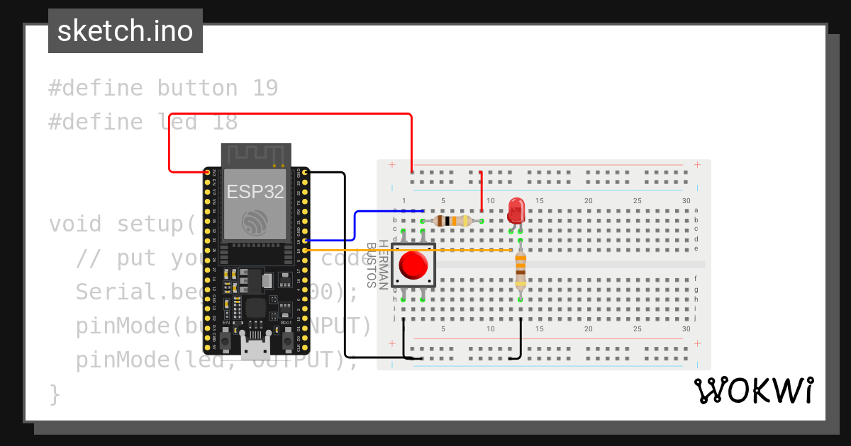 Esp32 Blink Button Wokwi Esp32 Stm32 Arduino Simulator 2799