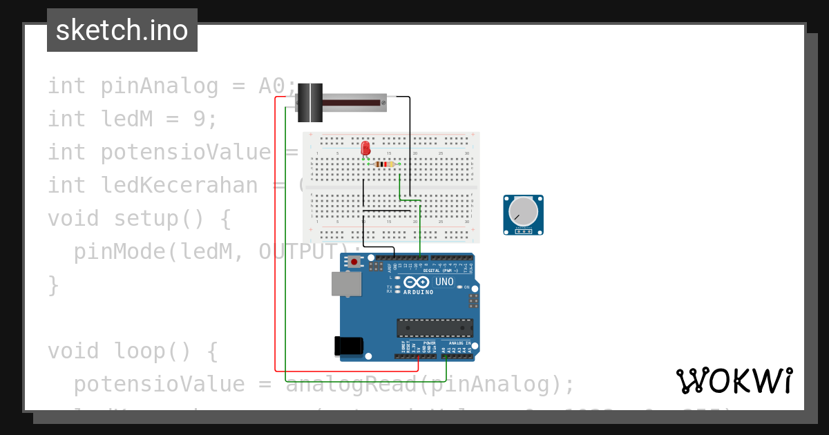 Potentiometer Galih Wokwi Esp32 Stm32 Arduino Simulator