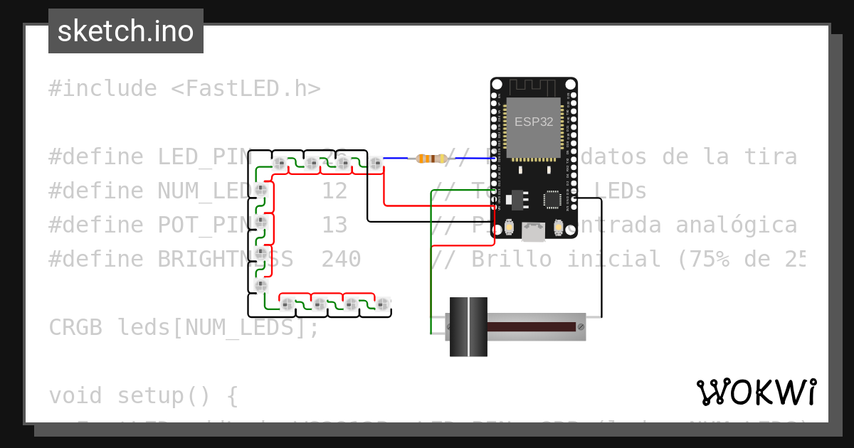 Esp32 Pixel Led Controlado Wokwi Esp32 Stm32 Arduino Simulator 0114