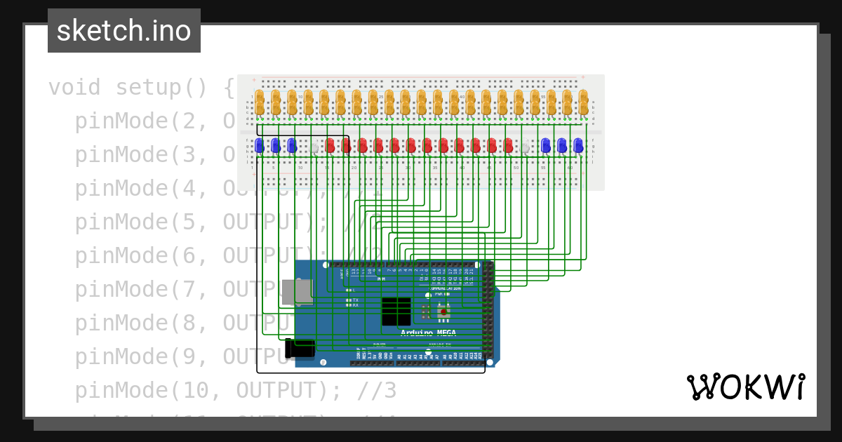Arduino Night Rider Wokwi Esp32 Stm32 Arduino Simulator 9565