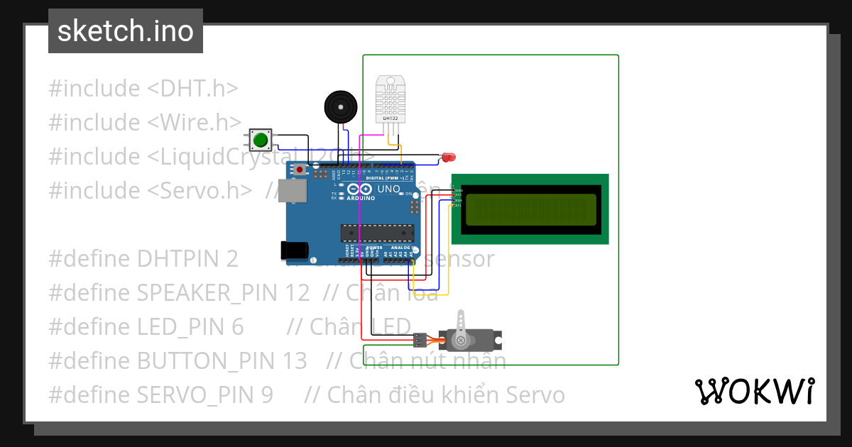 Fire Detector System 2.0 Copy (2) - Wokwi ESP32, STM32, Arduino Simulator