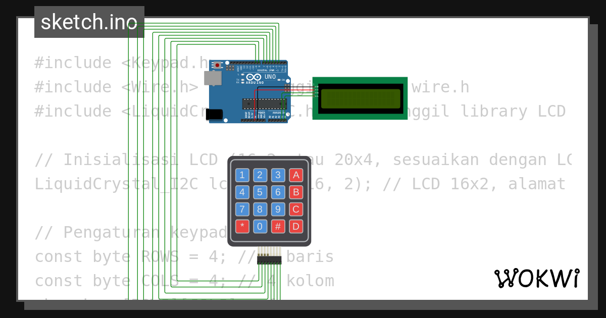 Project 4x4 Wokwi Esp32 Stm32 Arduino Simulator 