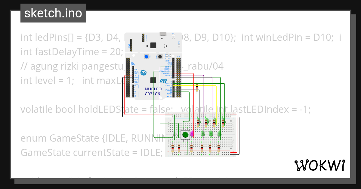 agung rizki pangestu_TP4 - Wokwi ESP32, STM32, Arduino Simulator