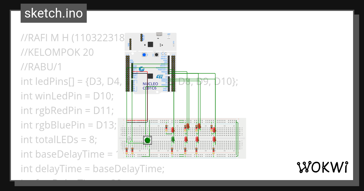 RAFI MUHAMMAD HIBBAN_1103223183_RABU/1 - Wokwi ESP32, STM32, Arduino Simulator