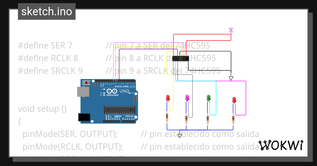 Muestra Numero En Display - Wokwi ESP32, STM32, Arduino Simulator