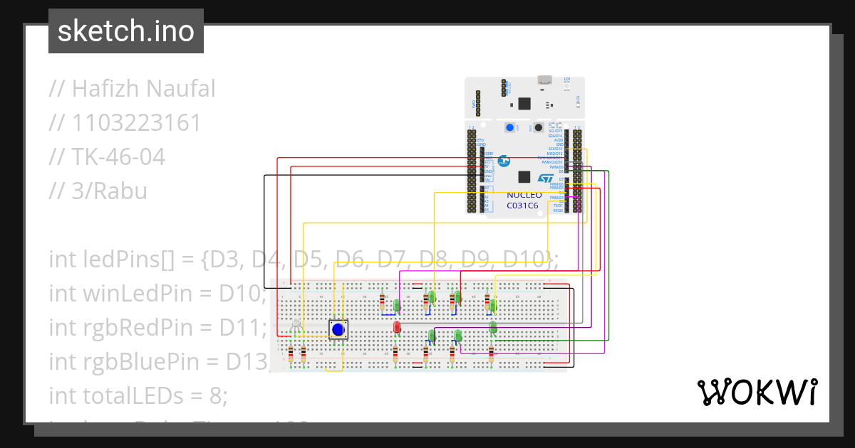 Hafizh Naufal_1103223161_Rabu,3_31_TPModul4 - Wokwi ESP32, STM32, Arduino Simulator