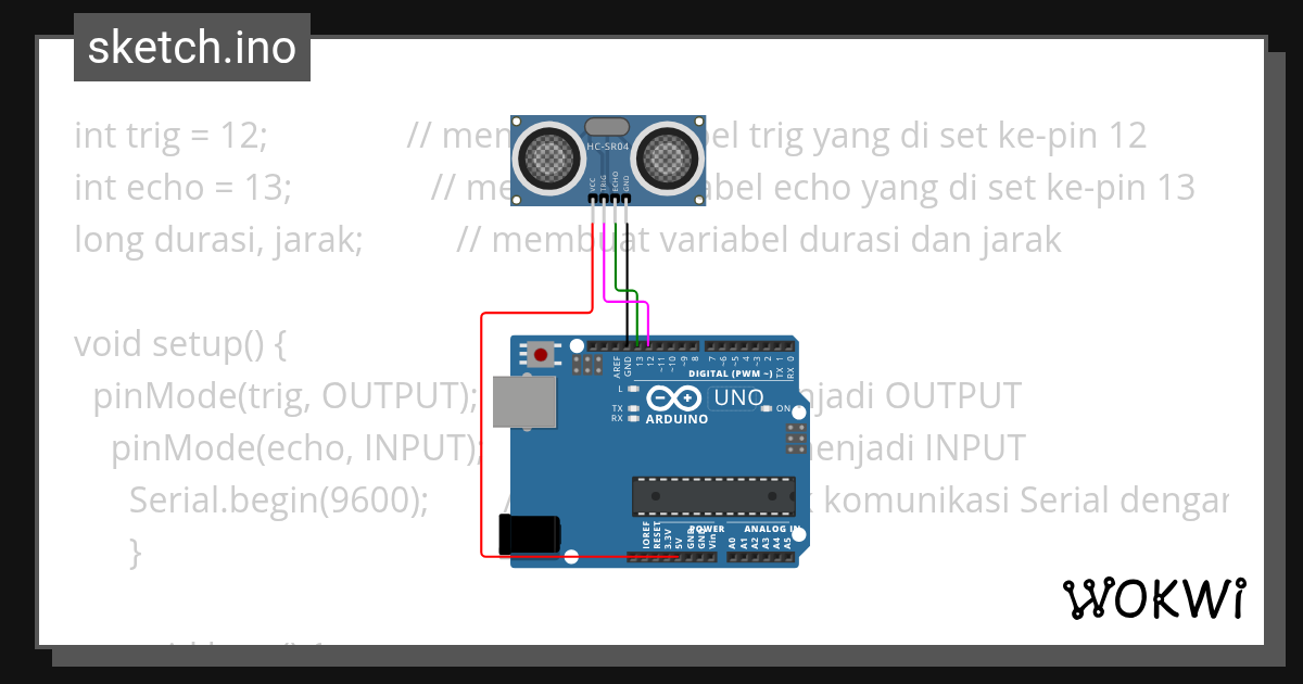 ultrasonic - Wokwi ESP32, STM32, Arduino Simulator