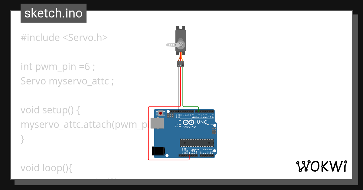 Servo Motor - Wokwi ESP32, STM32, Arduino Simulator