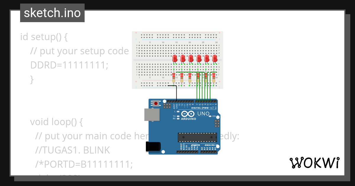 Tugas satu - Wokwi ESP32, STM32, Arduino Simulator