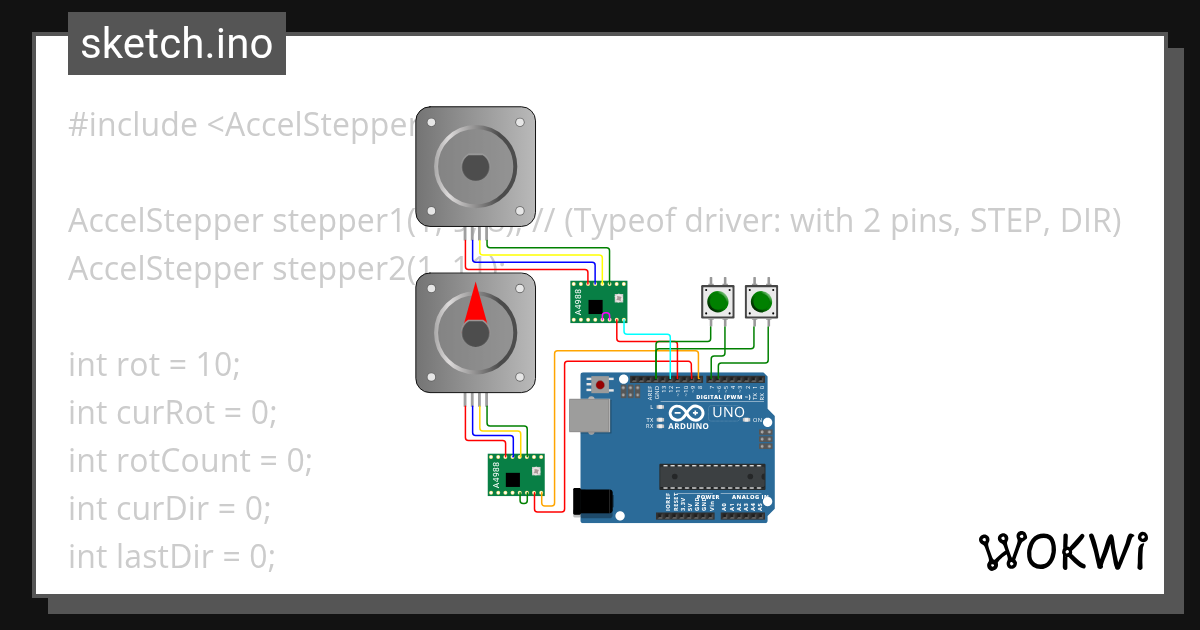 Winder Accelstepper Wokwi Esp32 Stm32 Arduino Simulator