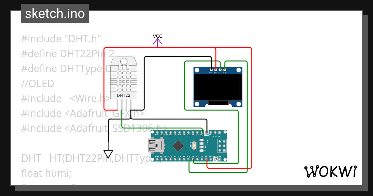 Mini Wetterstation mit Arduino Nano - Wokwi ESP32, STM32, Arduino Simulator
