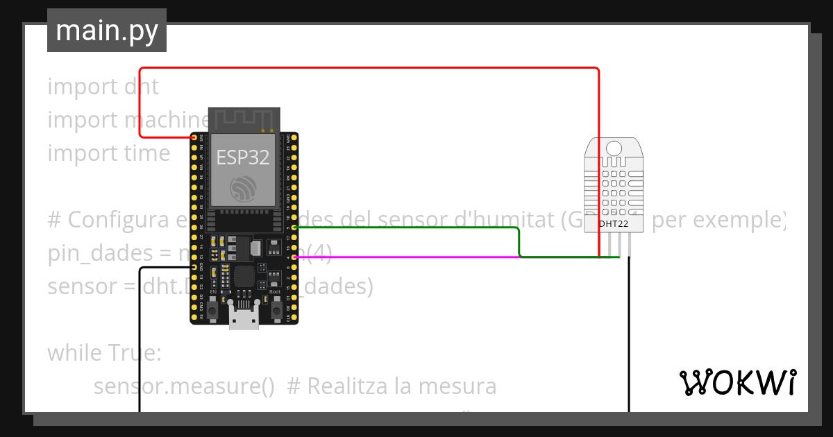 Projecte 2 - Adria Martinez - Wokwi ESP32, STM32, Arduino Simulator