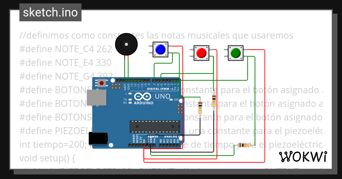 PRÁCTICA 03D MINI PIANO - MANUEL BONILLA - 1º BACH B - Wokwi ESP32, STM32, Arduino Simulator