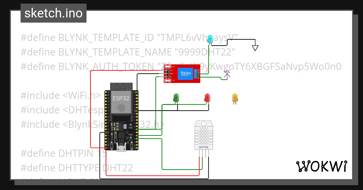 dht22 delay - Wokwi ESP32, STM32, Arduino Simulator