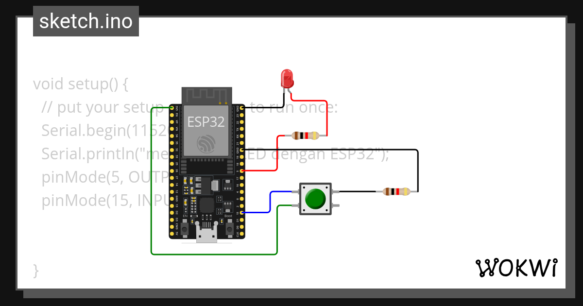 Tugas 2 M2 Wokwi Esp32 Stm32 Arduino Simulator 