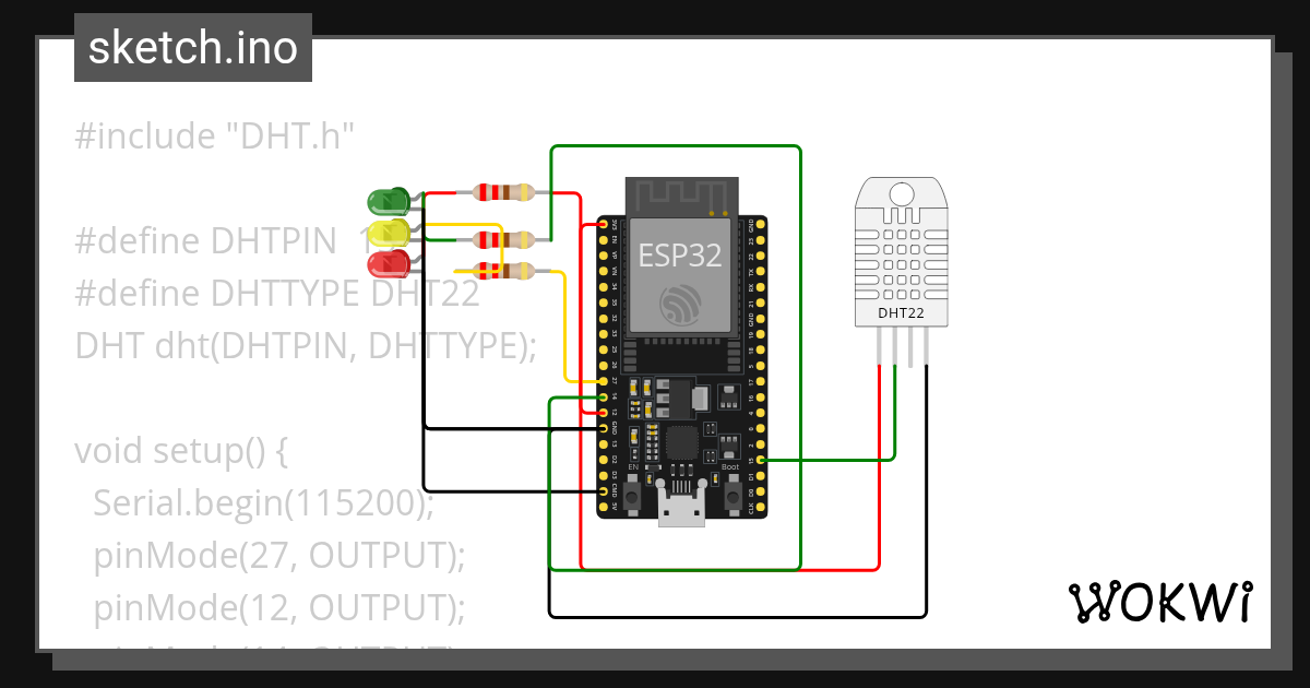 Temperature pp - Wokwi ESP32, STM32, Arduino Simulator