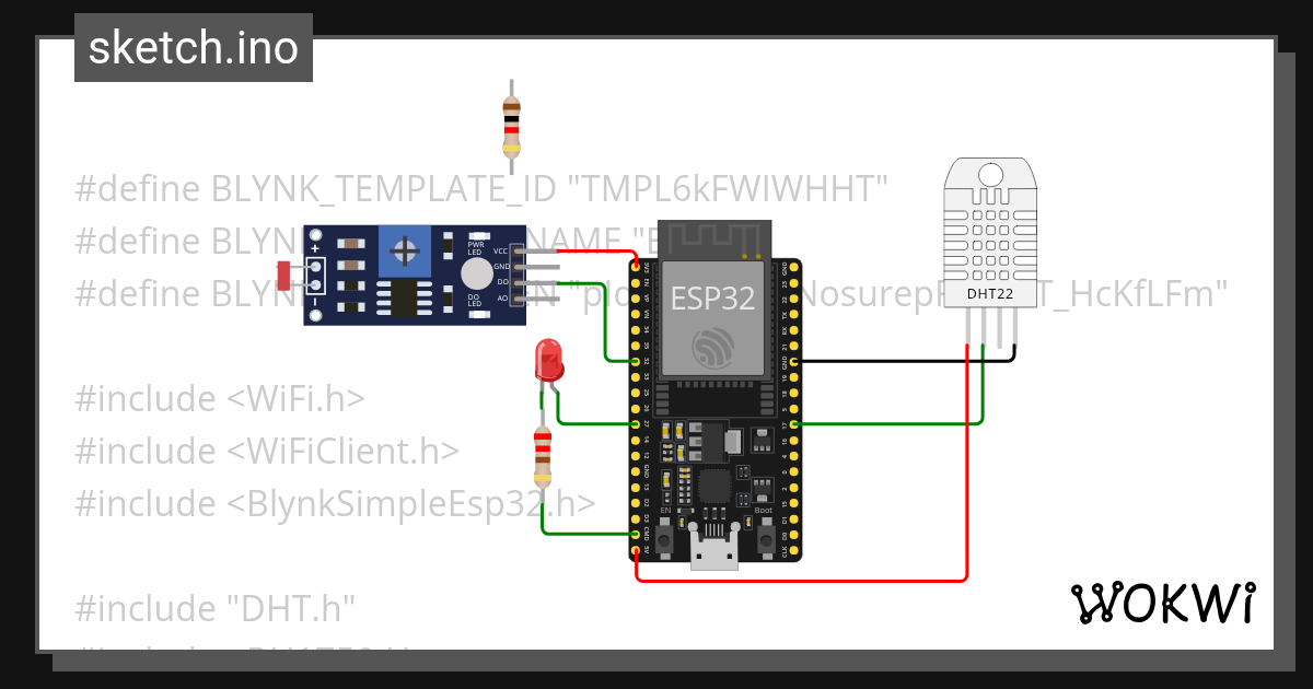 Blynk - Wokwi ESP32, STM32, Arduino Simulator