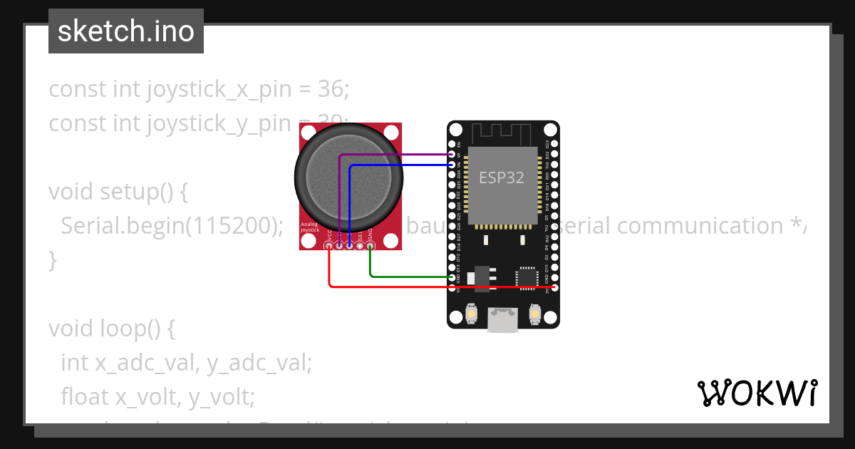 Esp32 Analog Joystick Wokwi Esp32 Stm32 Arduino Simulator 8172