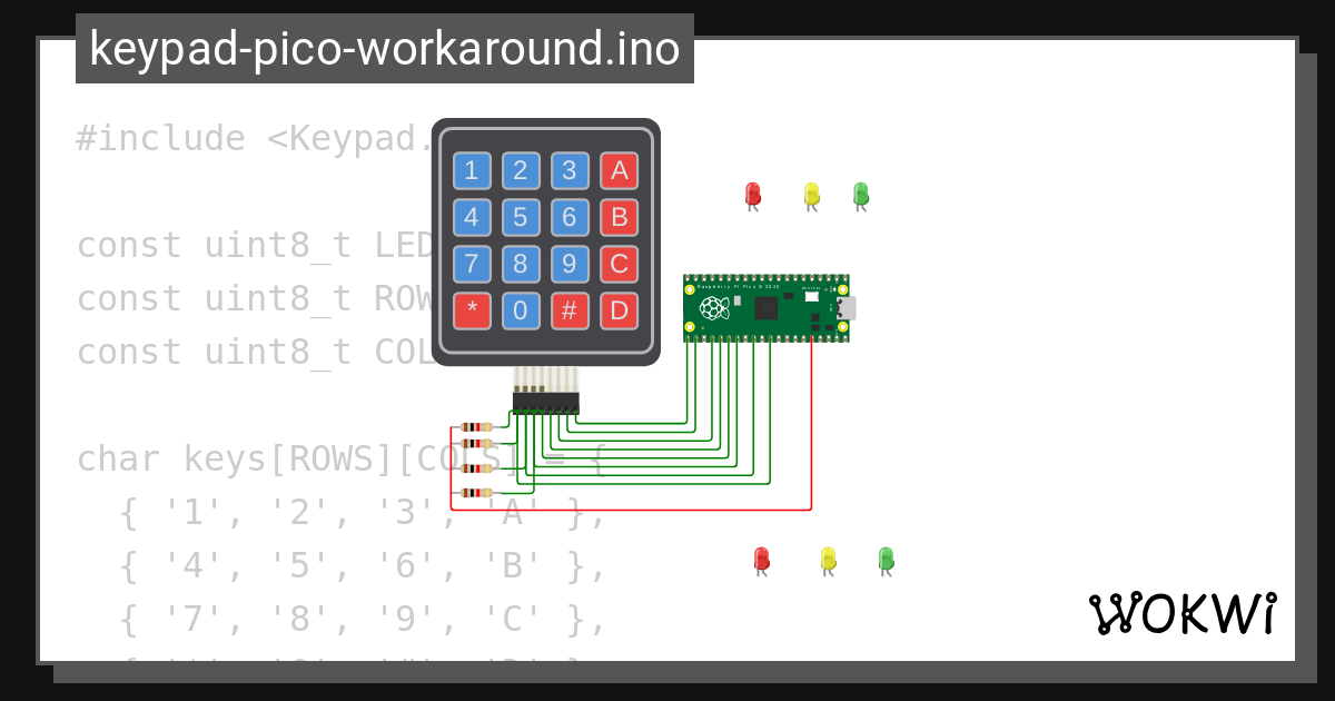 Pico Keypad With Leds Copy Wokwi Esp32 Stm32 Arduino Simulator 7300