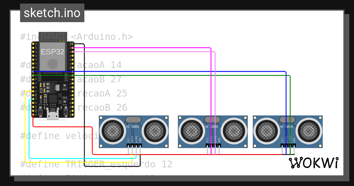 Sensor Ultrassonico Esp32 Wokwi Esp32 Stm32 Arduino Simulator 9086