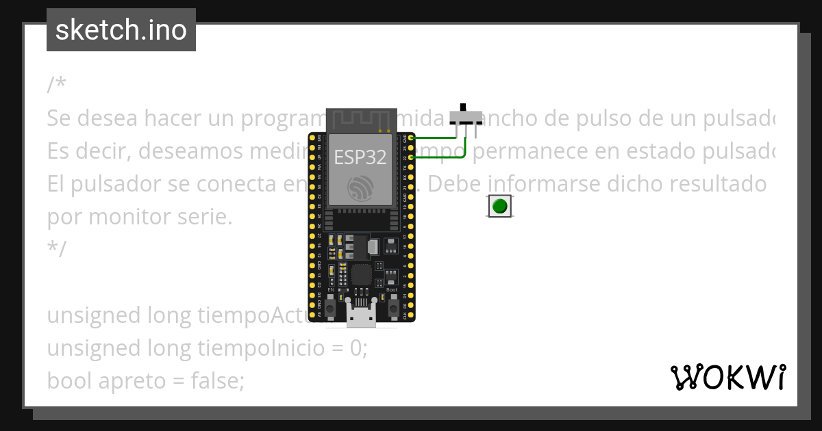 Tiempo De Apretado Boton Copy Wokwi Esp32 Stm32 Arduino Simulator 2463