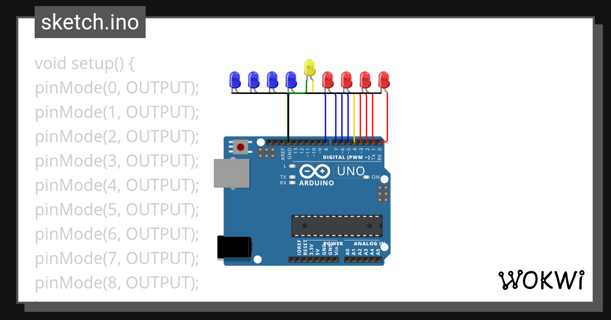 Divo X-TR led sirine - Wokwi ESP32, STM32, Arduino Simulator