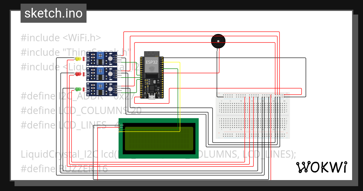 Street Light Fault detection Copy with thingspeak Copy - Wokwi ESP32, STM32, Arduino Simulator