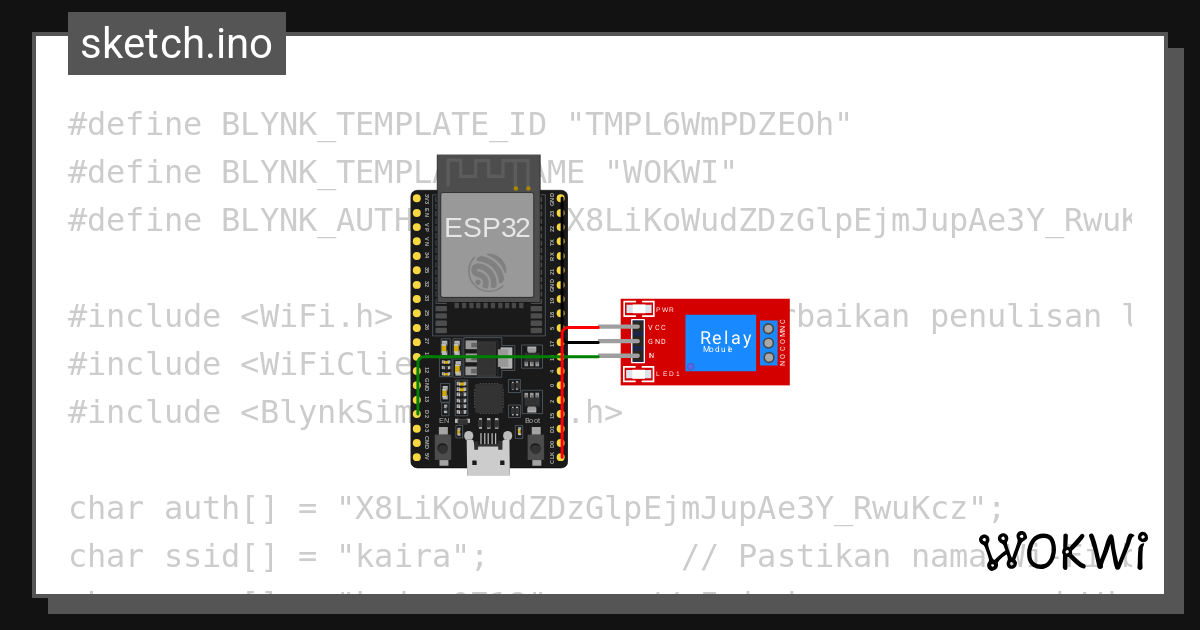 Blynk Lampu Controlling Wokwi Esp32 Stm32 Arduino Simulator 2038