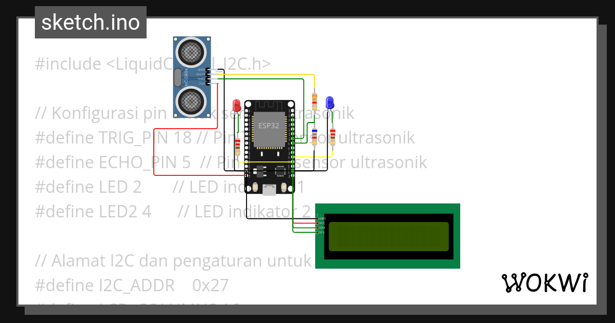 Kel 3 Ultrasonic Wokwi Esp32 Stm32 Arduino Simulator 2546