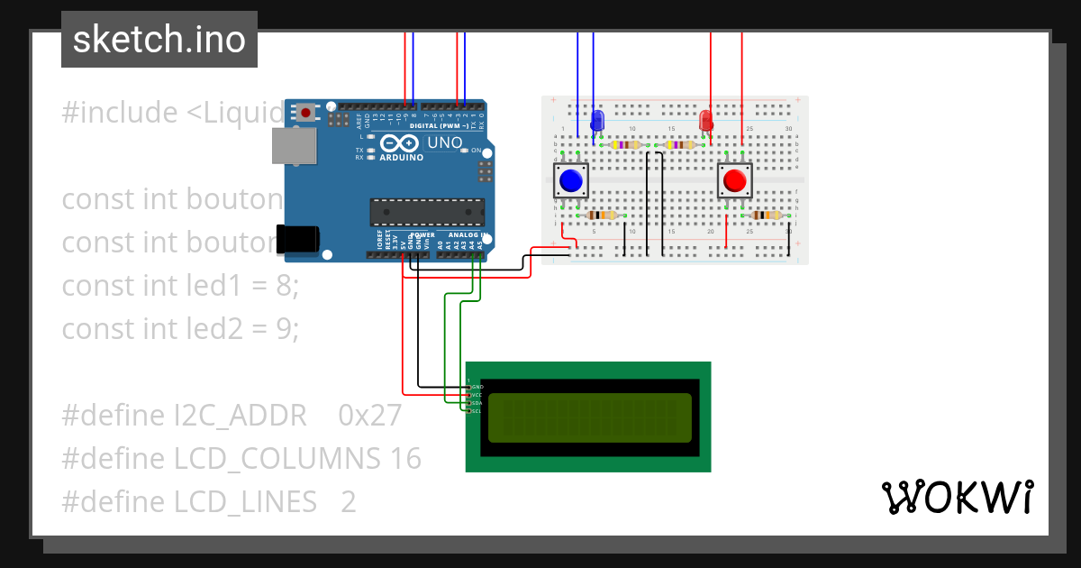 exercice 4.2 - Wokwi ESP32, STM32, Arduino Simulator